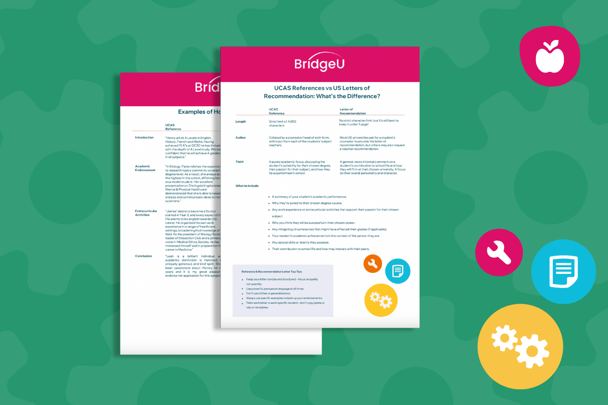 References vs Recommendations Cheat Sheet - BridgeU