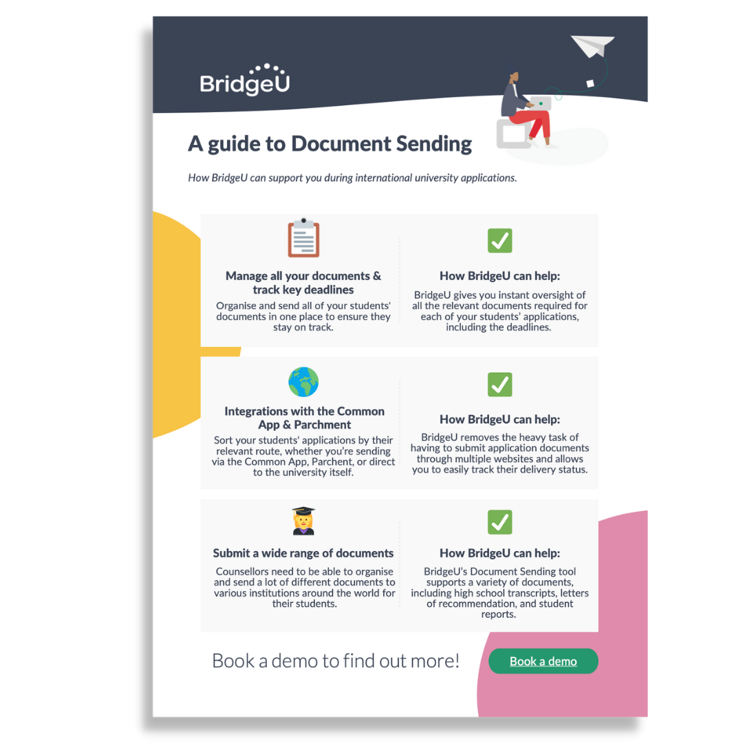 Streamline the Application Process with BridgeU’s Document Sending Tool ...