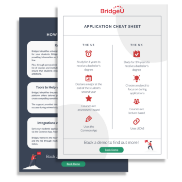 The Essential UK and US Application Cheat Sheet - BridgeU