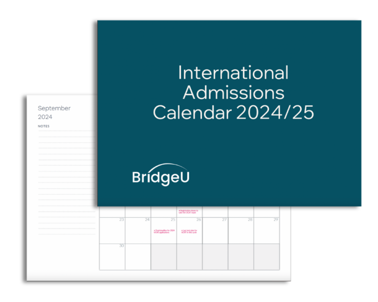 The Ultimate International Admissions Calendar 2024/25 - BridgeU